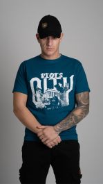 T-shirt "Riots-City" Blue